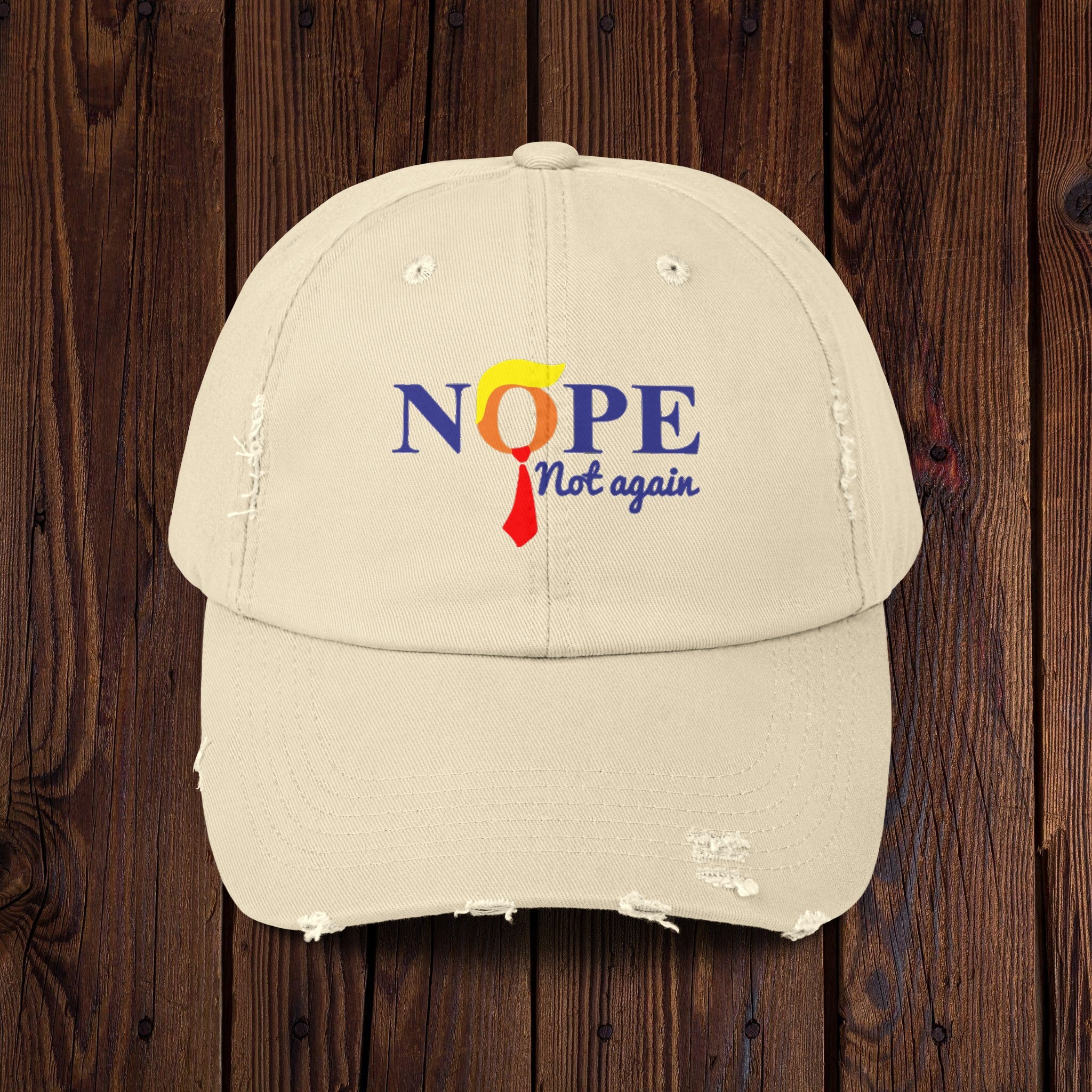 Nope Not Again Cap, Distressed Baseball Hat – GreatStuff4Me