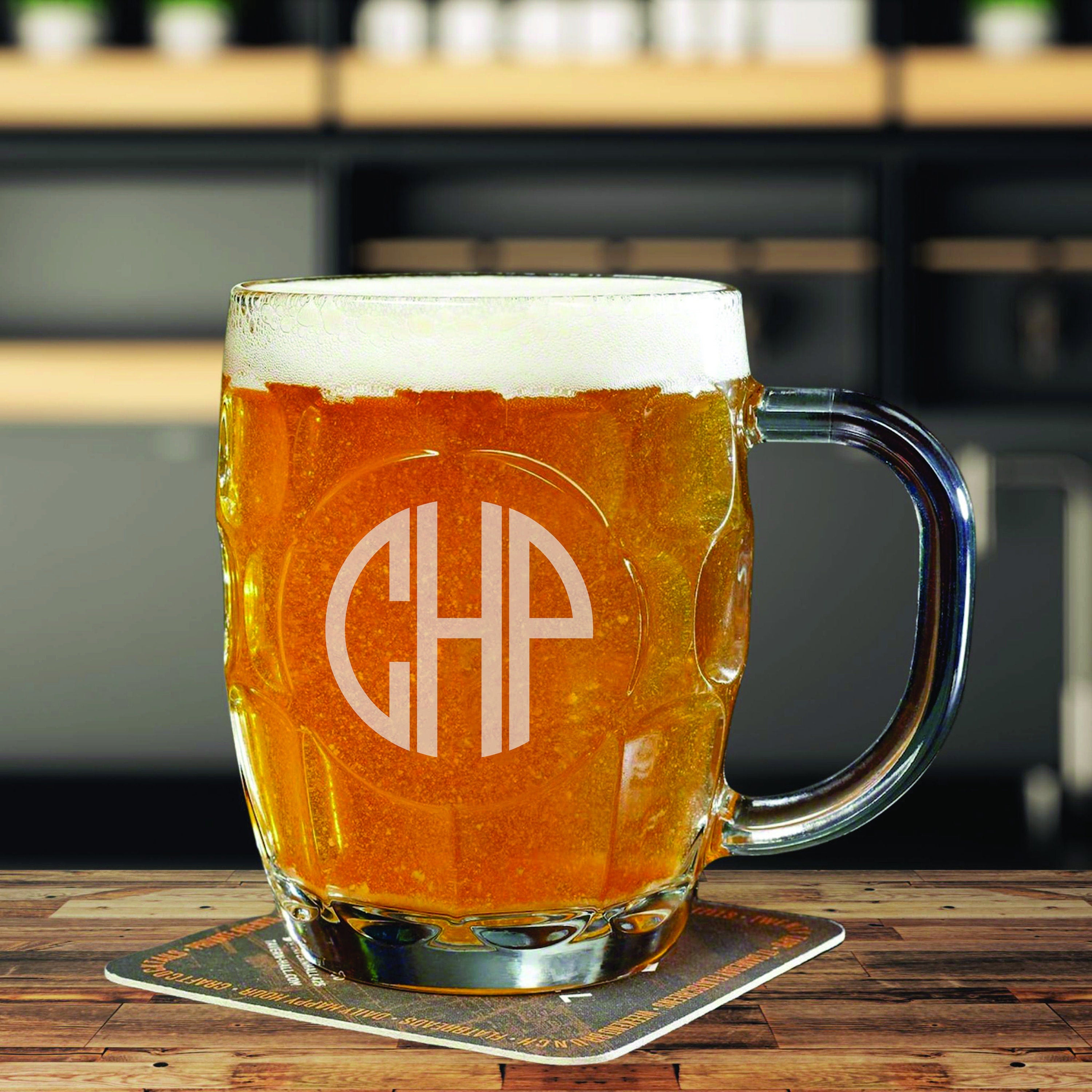 Custom 20oz Dimple Beer Mug - Engraved Beer Mug – GreatStuff4Me